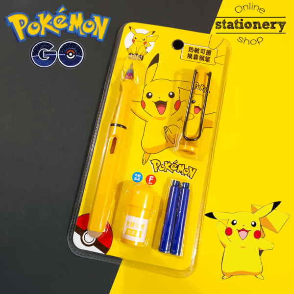 CHREN Pikachu Erasable Fountain Pen Set - online Stationery Shop Pakistan