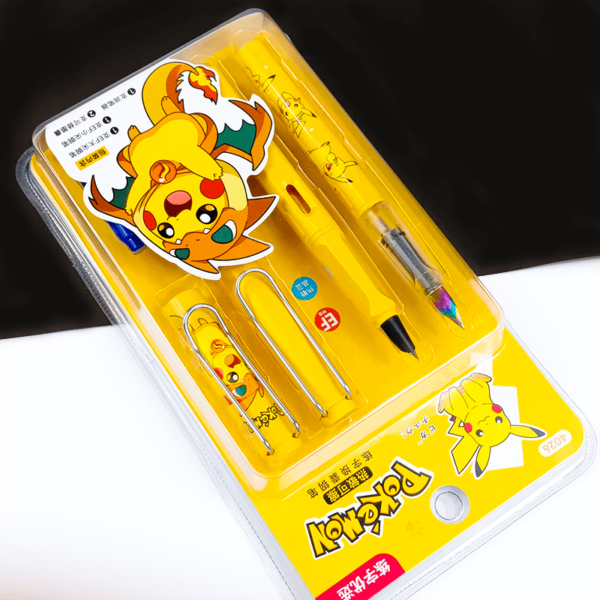 CHREN Pikachu Erasable Fountain Pen Set - online Stationery Shop Pakistan