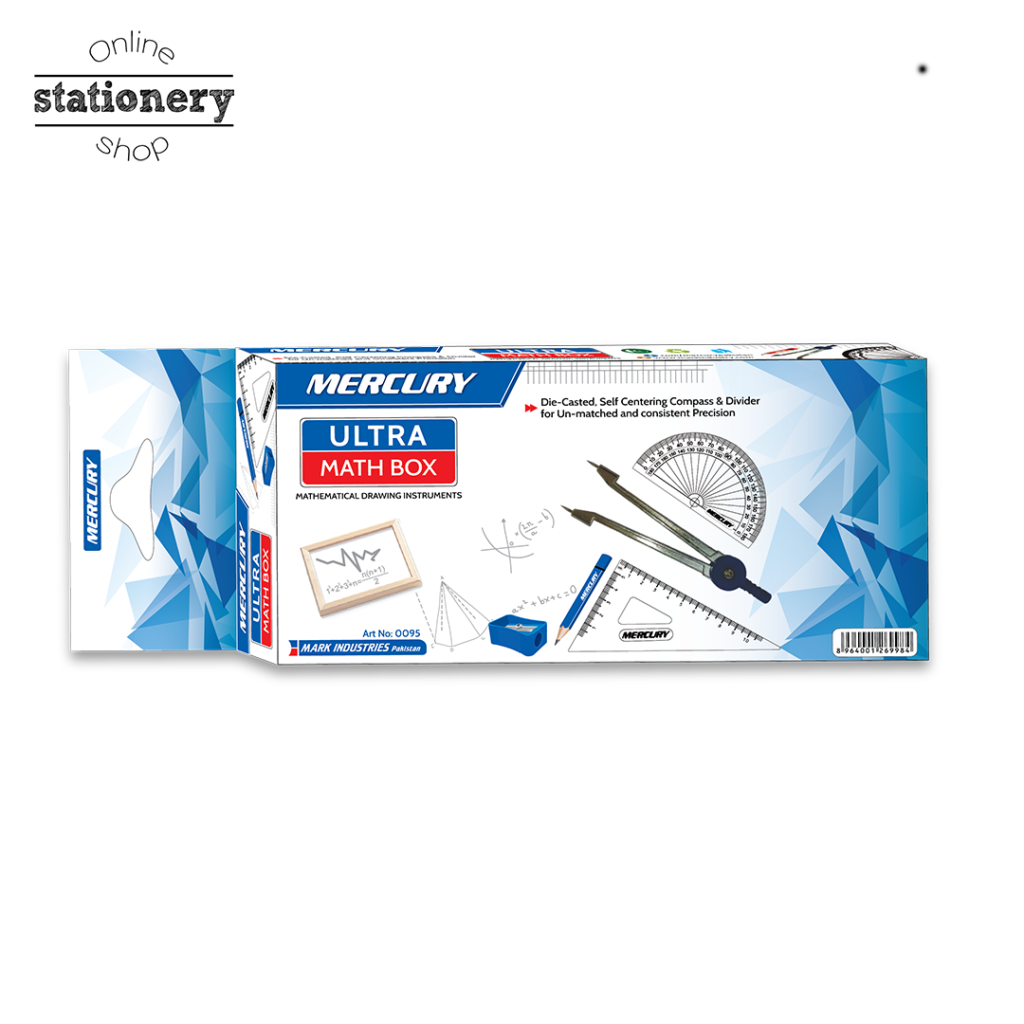 Mercury Ultra Mathematics Box Complete Geometry Box – online Stationery ...