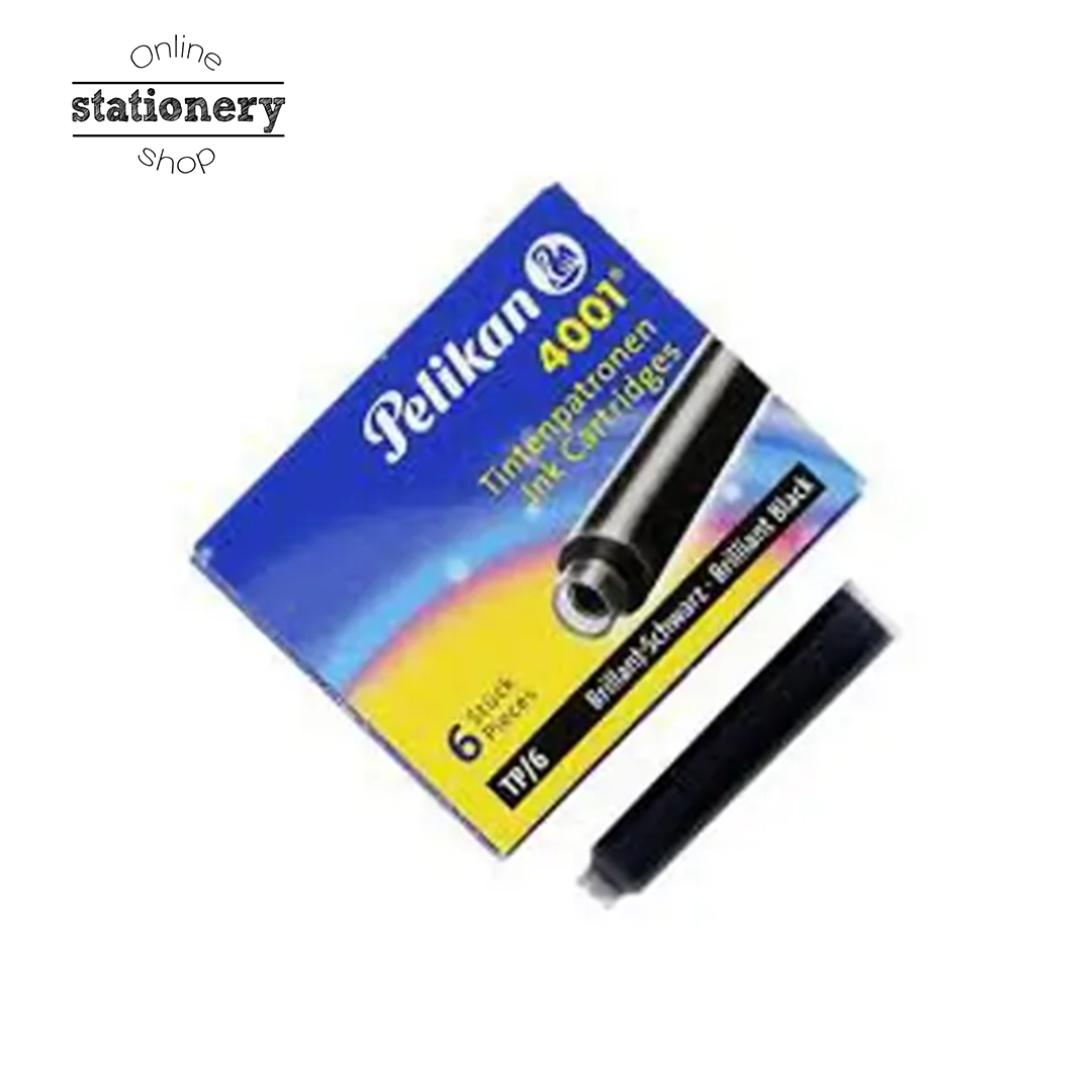 Pelikan Cartridge Small Black 4001 Ink 6Pcs/Box – online Stationery ...