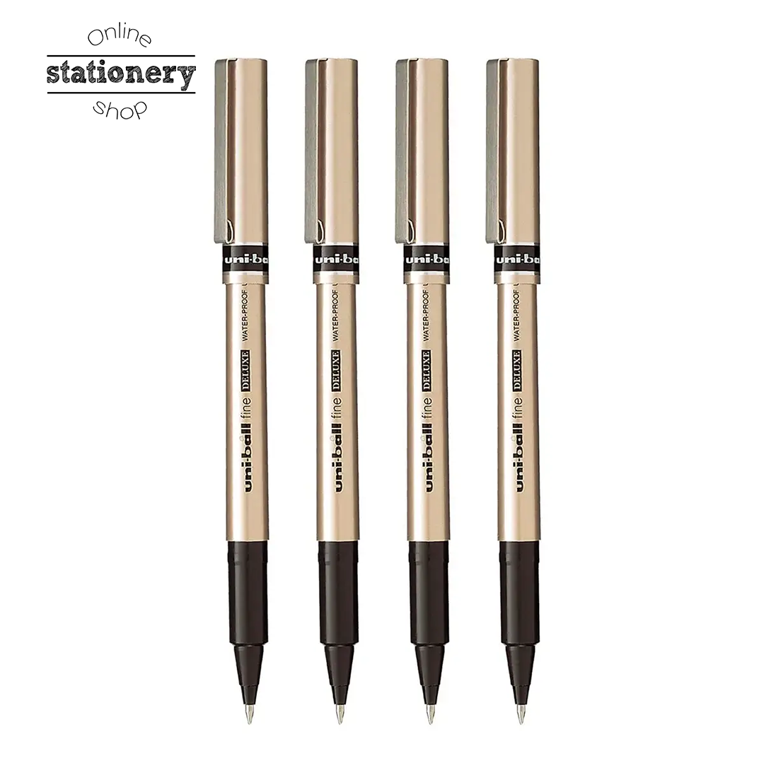 Uni Ball Fine Deluxe Roller Ball Pen Single piece – online Stationery ...
