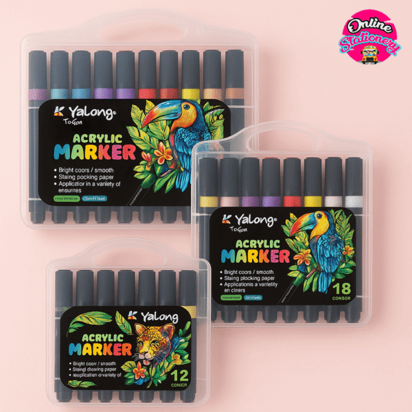 Yalong Acrylic Paint Markers Set 12/18/24/36 - online Stationery Shop ...