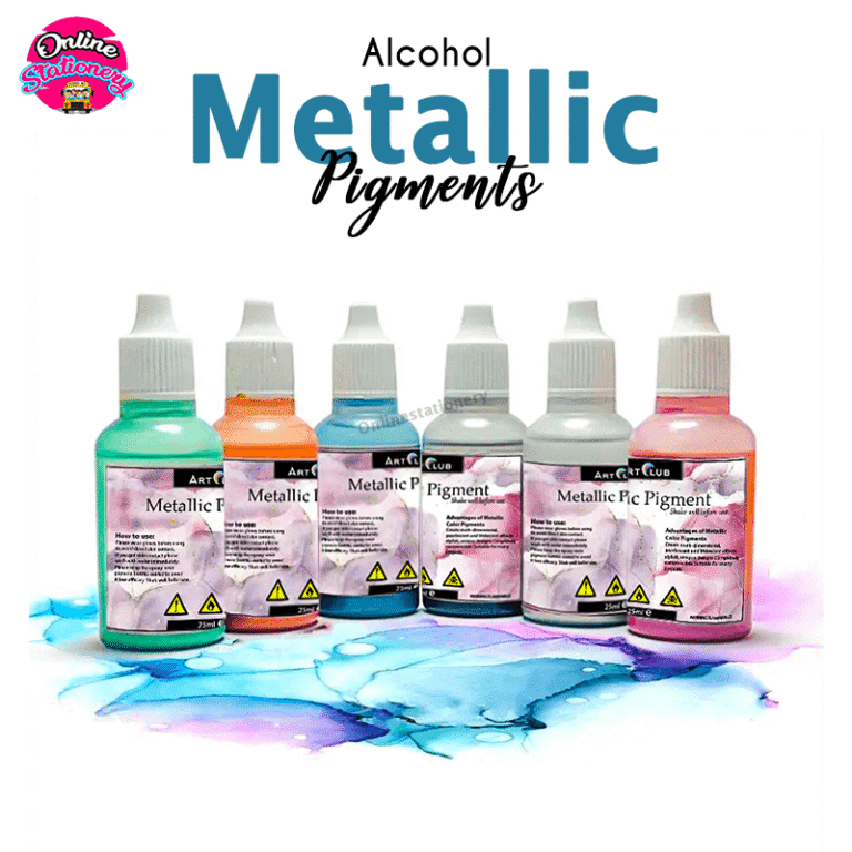 Epoxy Resin Metallic Alcohol Pigments Color 6Pcs - online Stationery ...