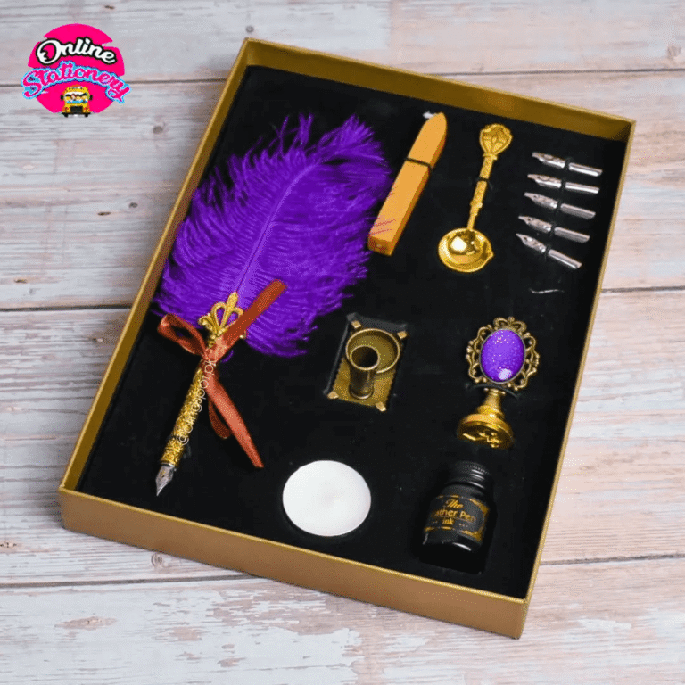 Luxury Vintage Calligraphy Feather Dip Pen Set